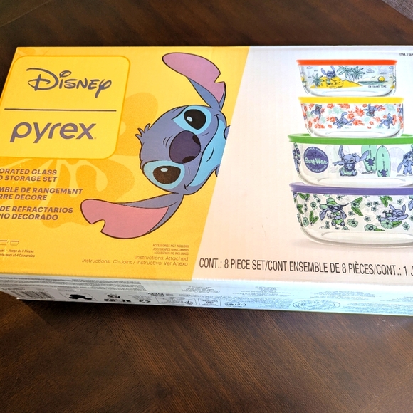 Pyrex | Storage & Organization | Disney Pyrex Glass Food Storage Set ...